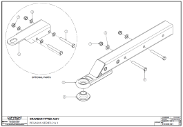 727 S3 Drawbar Fitted Assy